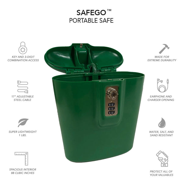 SAFEGO | Guarantor Green Portable Safe